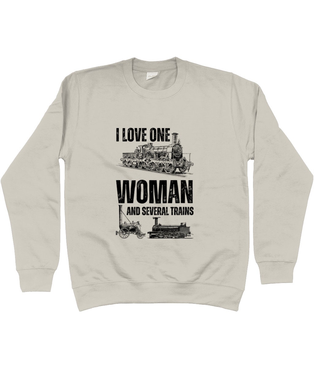 Funny Mens Train Sweatshirt Steam Train Sweater Birthday - Etsy
