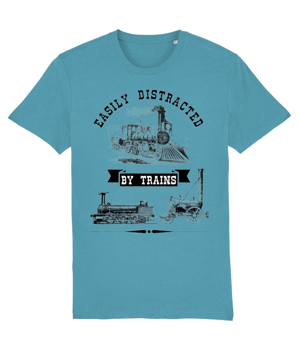 Train Railway T Shirt, Steam Train T Shirt Gift for Men and Women ...