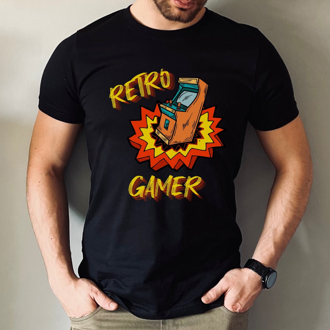 Retro Gaming T Shirt, 80s 90s Style Retro Design Computer Games T-shirt ...