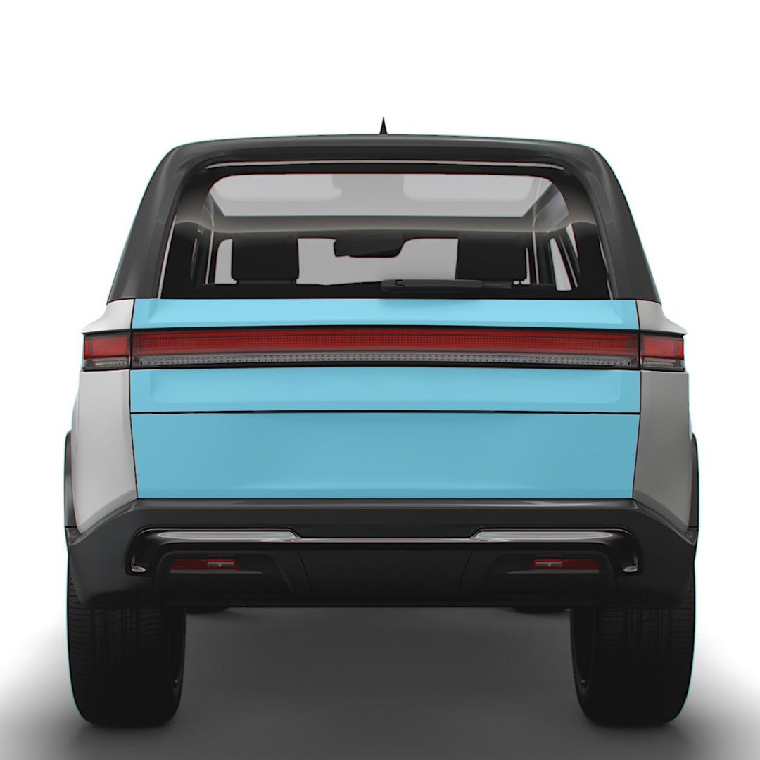 Tailgate Rear Bumper PPF Full Coverage Paint Protection Film for Rivian ...