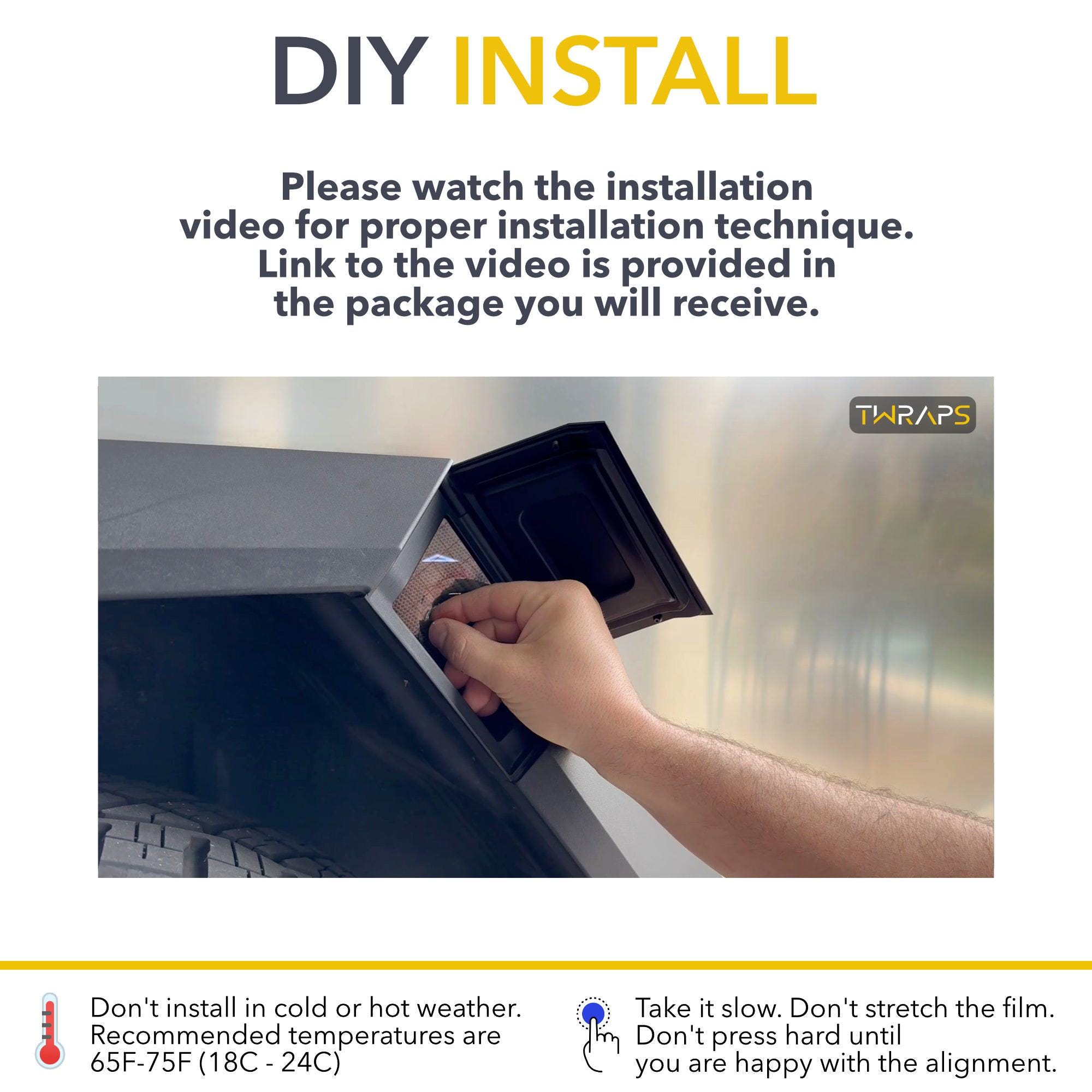 Charge Port Vinyl Wrap | Tesla Cybertruck - Carbon Fiber Film Decal - Etsy