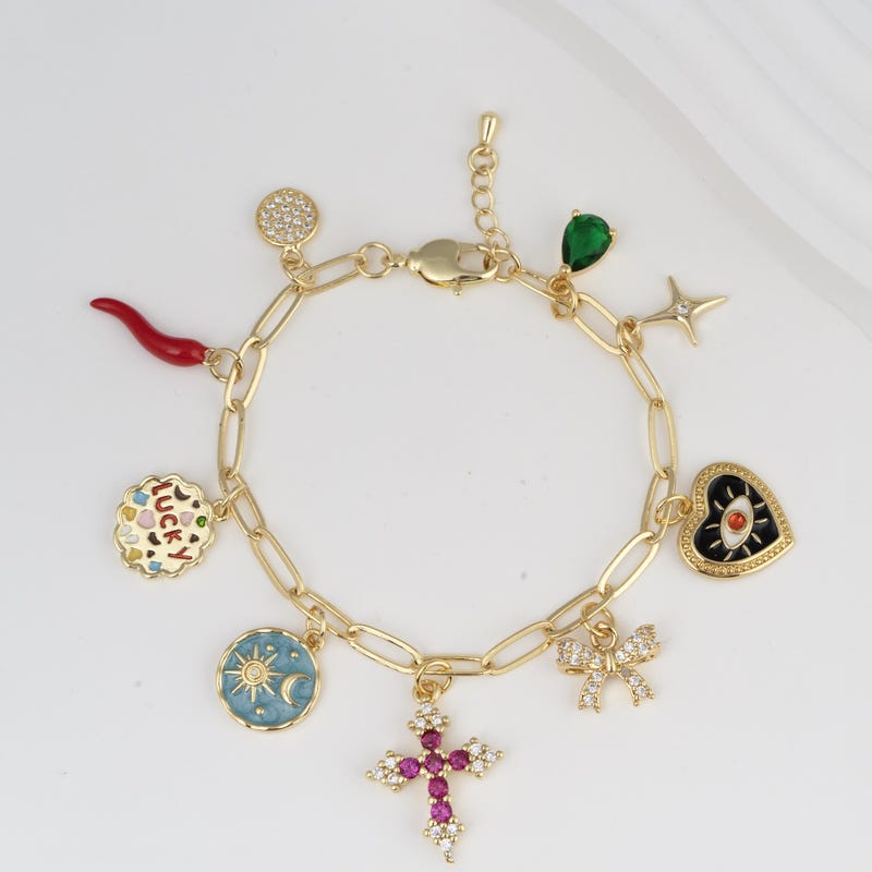 Charm Bracelet - Etsy