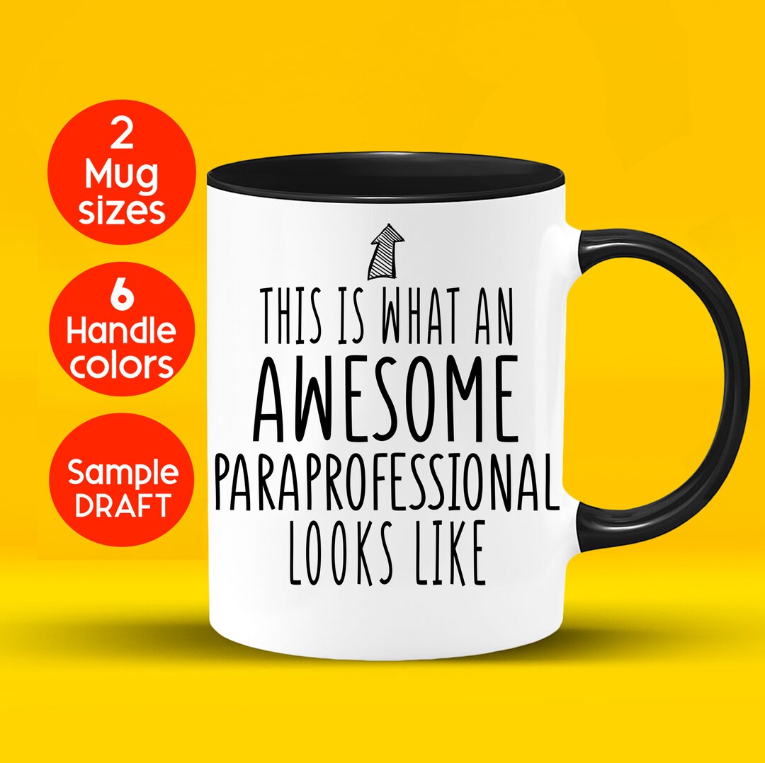 Paraprofessional Gift, Paraprofessional Mug, Paraprofessional ...