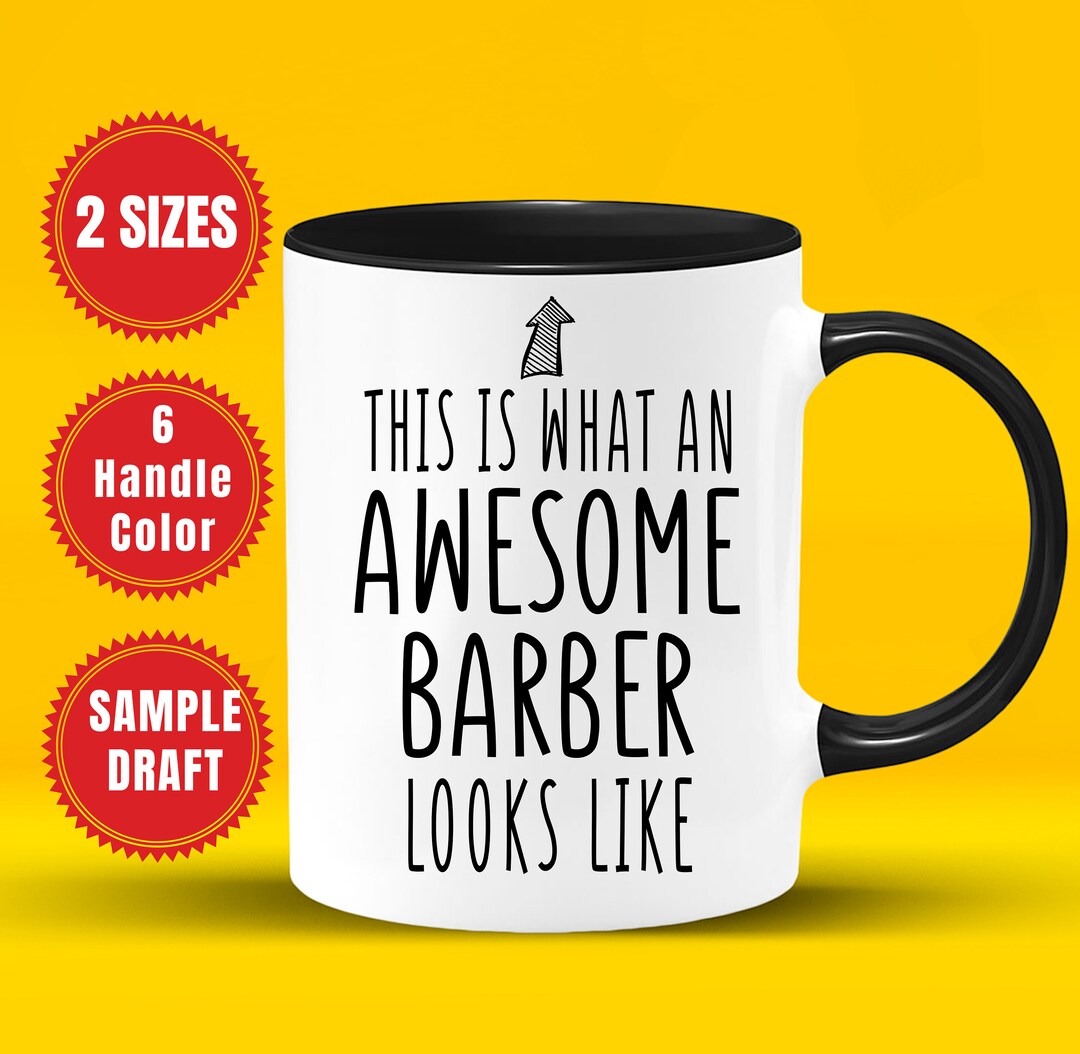 Funny Personalized Barber Gift, Barber Mug, Barber Gift Ideas, Hair ...