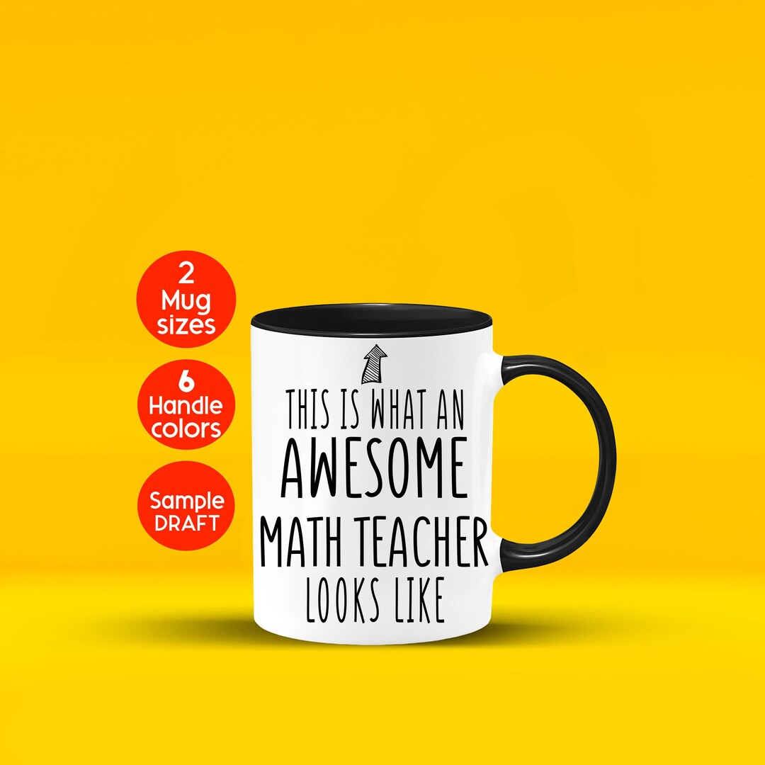 Math Teacher Gift, Math Teacher Mug Cup, Math Teacher Birthday Gift ...