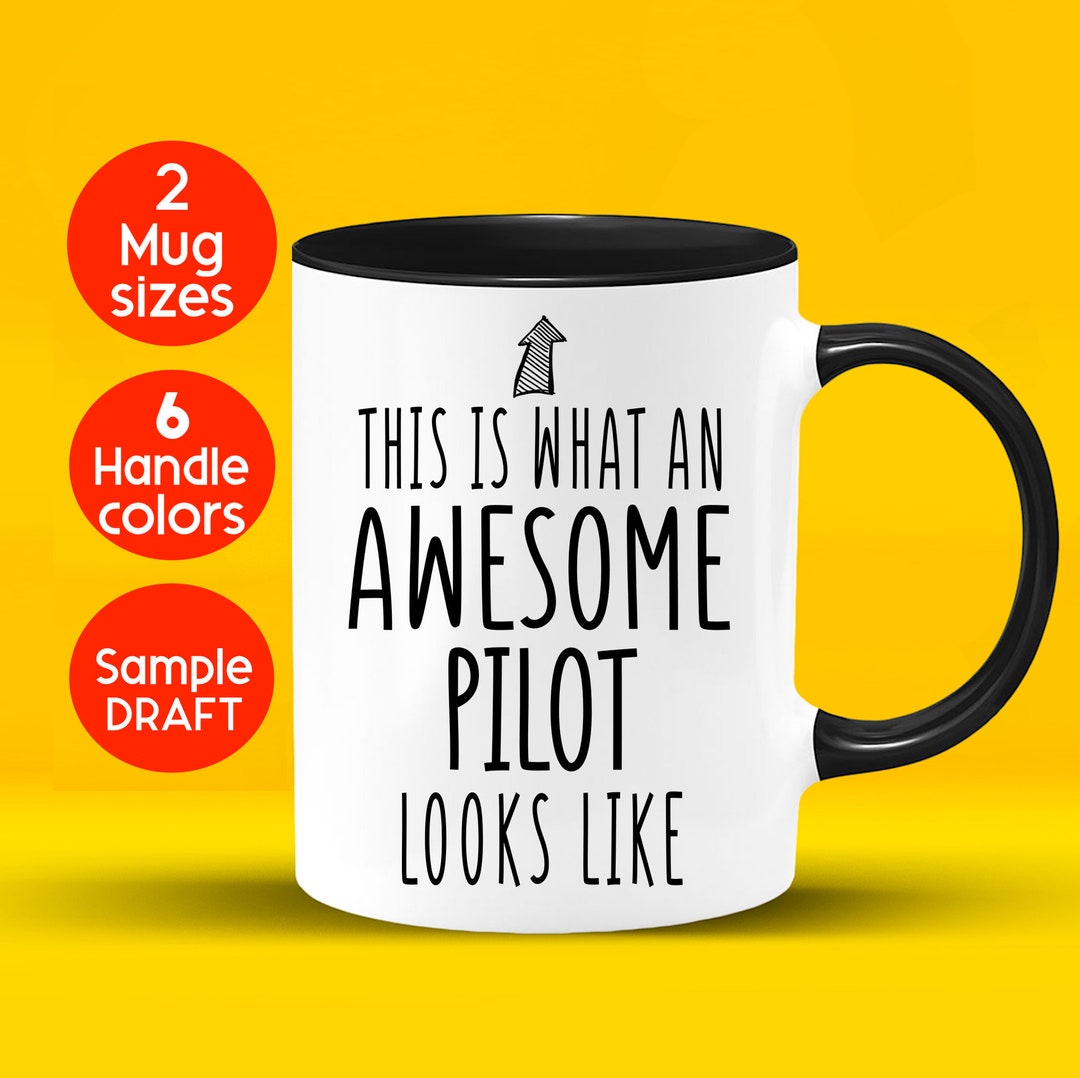 Pilot Gift, Pilot Mug Coffee Mug, Christmas Gift, Birthday Gift, Coffee ...