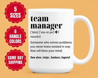 Team Manager Gift | Etsy