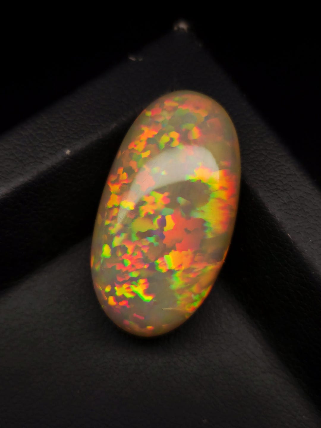 Multi Fire Opal Oval Shape | Natural 29.20ct Ethiopian Opal | Fiery ...