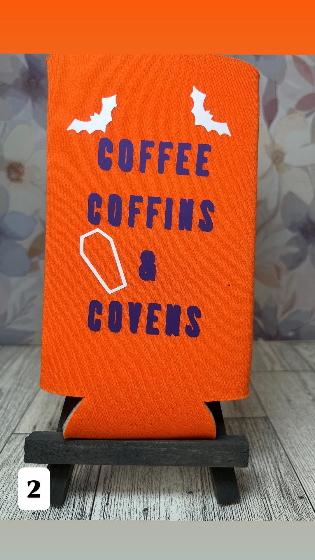 Coffee,coffins and Covens Koozie - Etsy