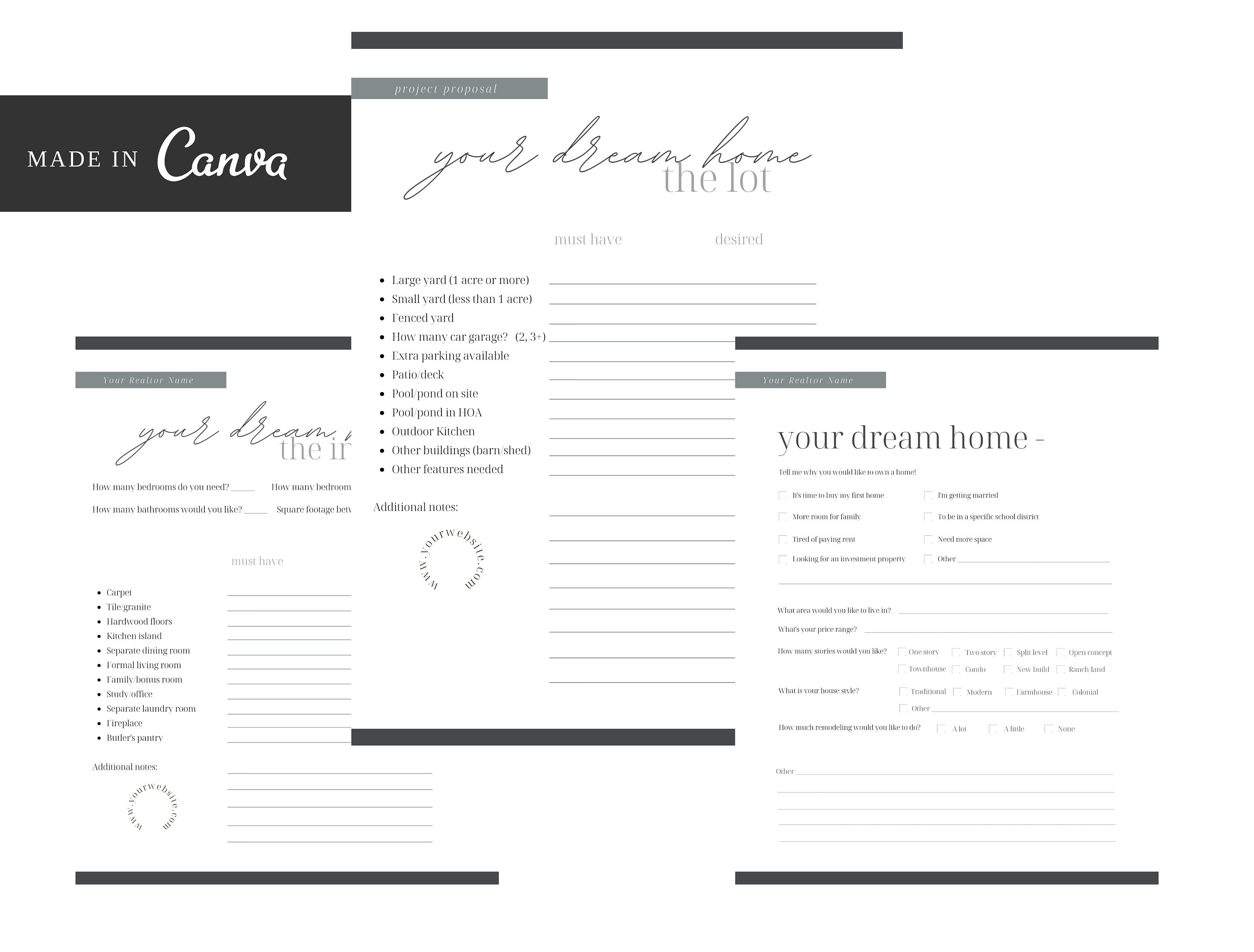 Realtor Client Welcome Template - Etsy