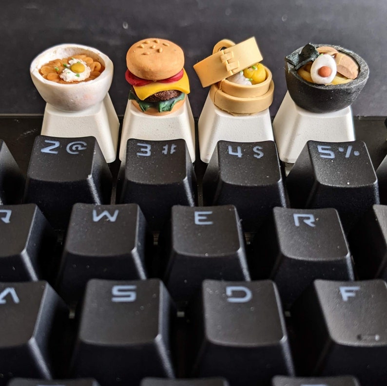 Cute Custom Food Keycap Mechanical Artisan Gifts Keyboard Decor ...