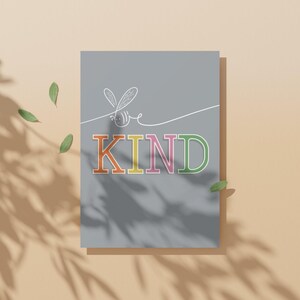 Bee Kind Nursery Print: Colorful Kids Room Decor (digital Download) - Etsy