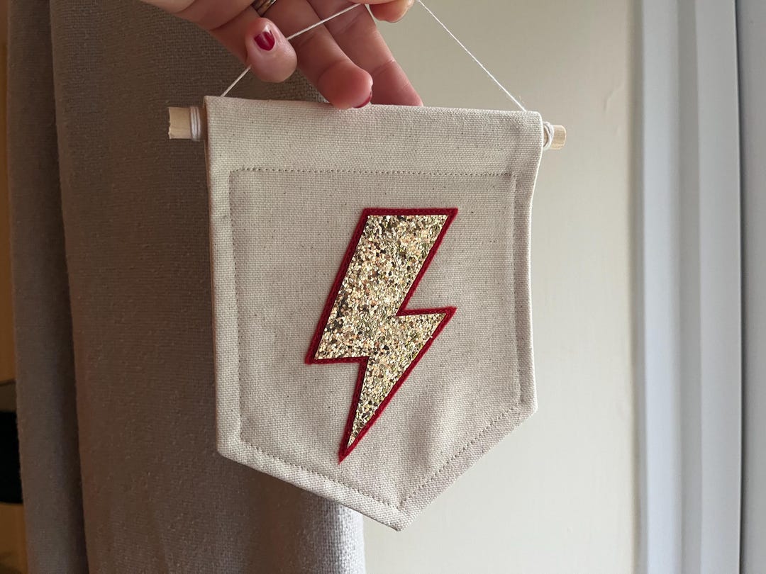 Handmade Lightning Bolt Kids Room Decor Wall Hanging - Etsy