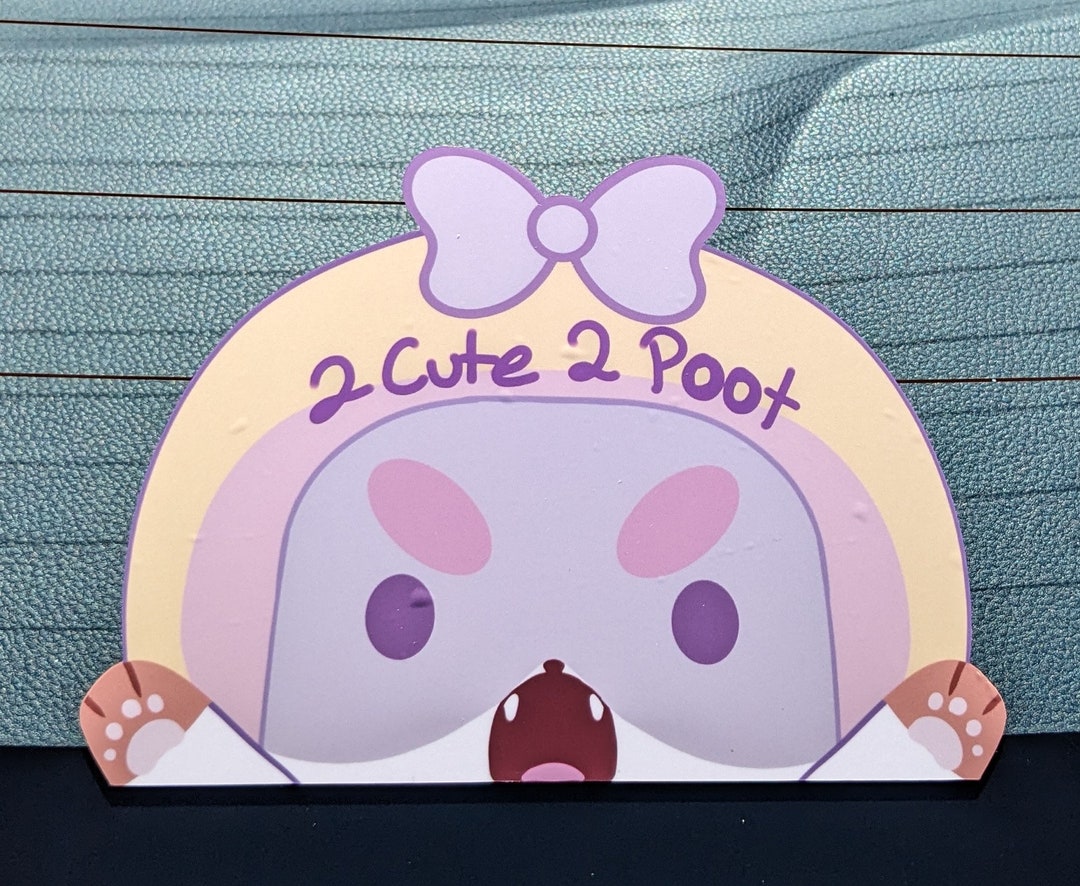 Doggy Kitten 2 Cute 2 Poot Car Peeker Decal Sticker - Etsy