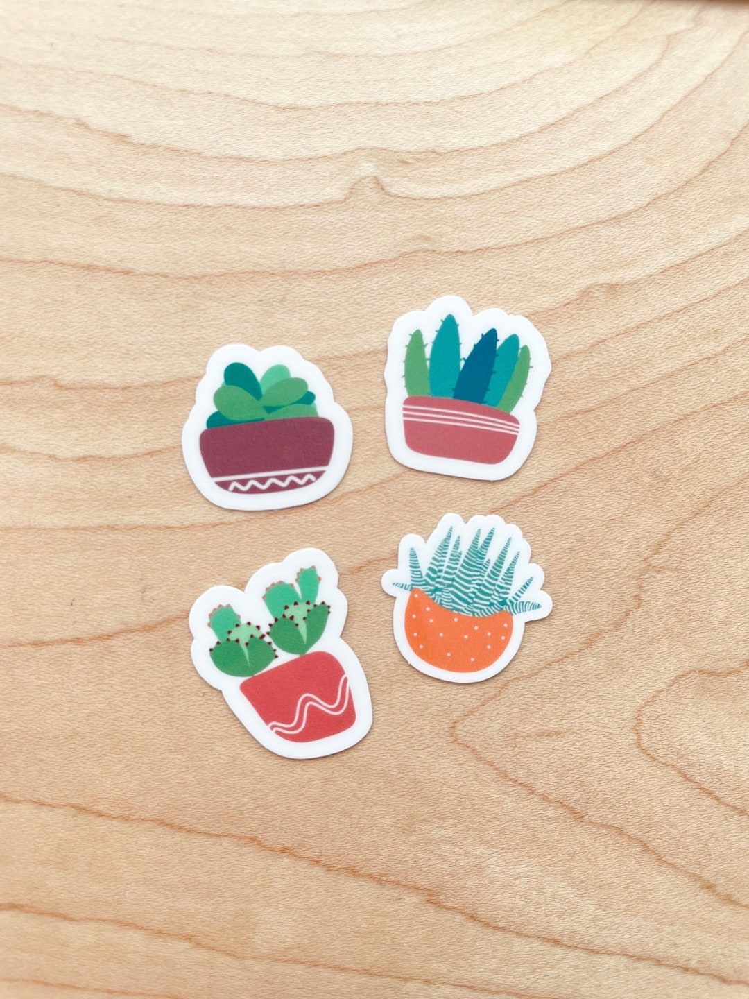 Succulent Sticker Set, Mini Plant Sticker Pack, Plant Lover Gift, Plant ...