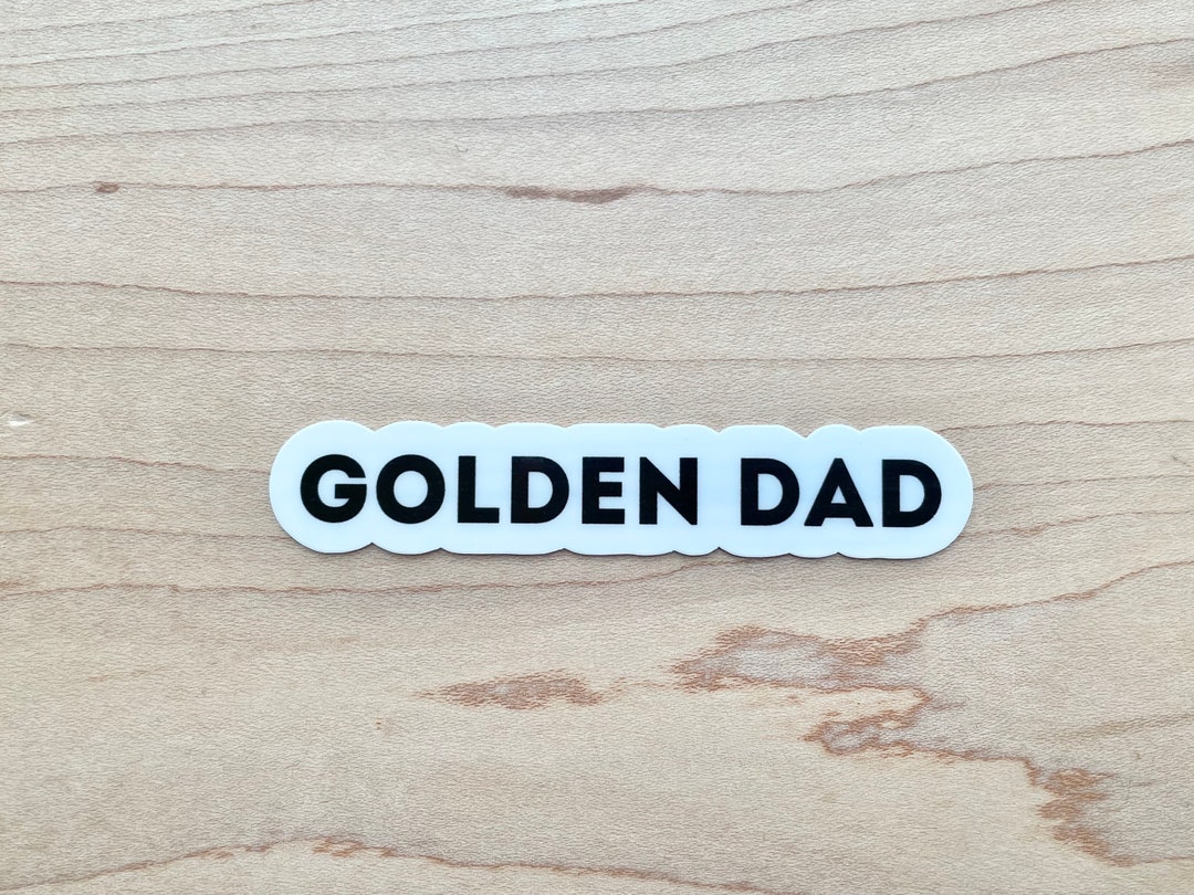 Golden Dad Sticker, Golden Retriever Dad Gifts, Dog Dad Sticker, Dog ...