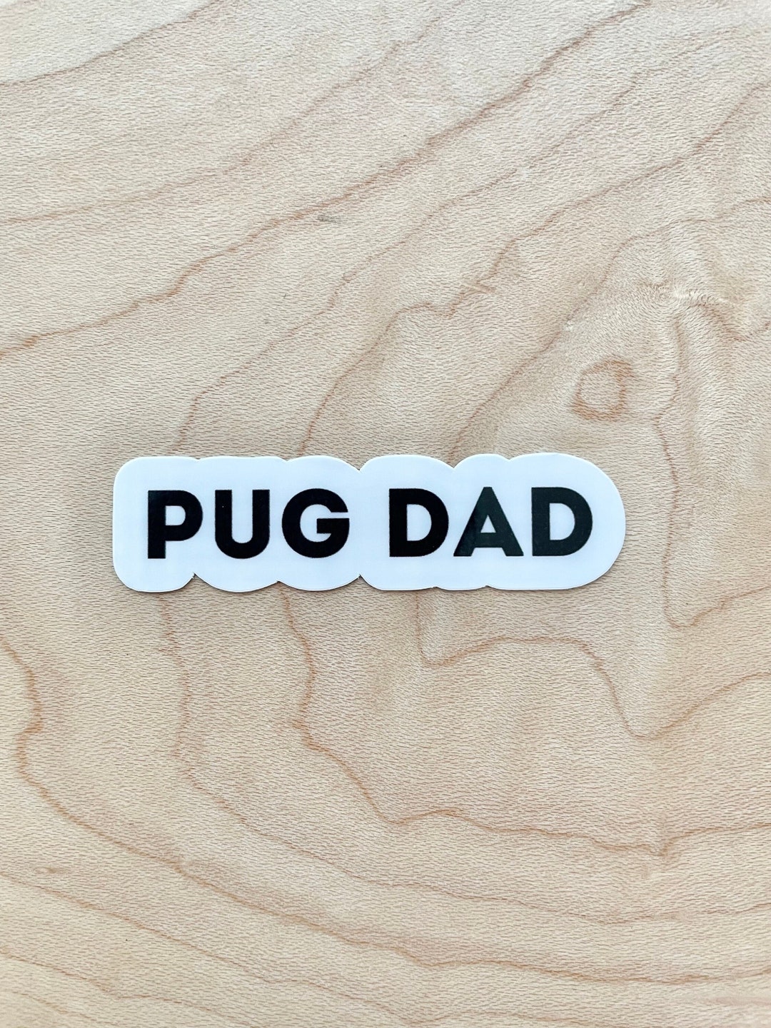 Pug Dad Sticker, Pug Dad Gifts, Dog Dad Sticker, Dog Dad Gifts, Dog ...