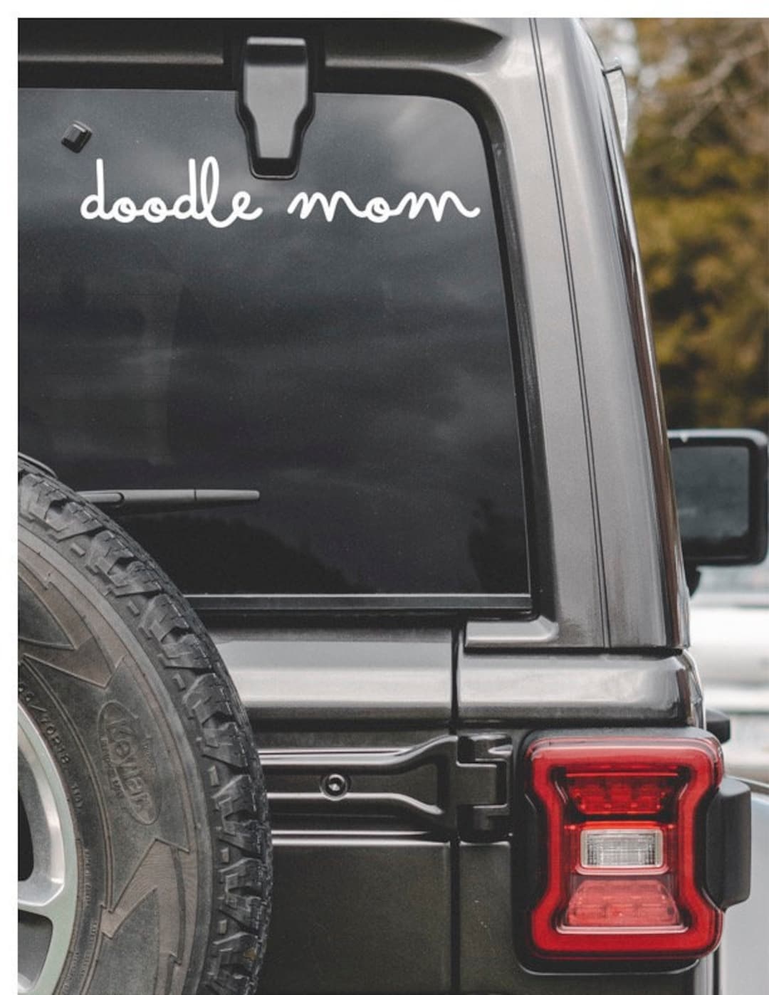 Doodle Mom Car Decal, MacBook Doodle Dog Decal, Dog Luggage Decal ...