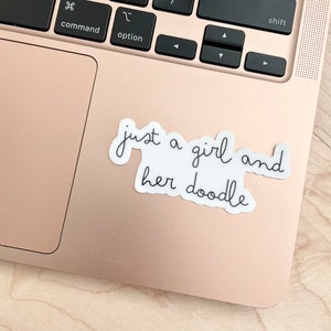 Just A Girl and Her Doodle Sticker, Doodle Mom Sticker, Bernedoodle ...