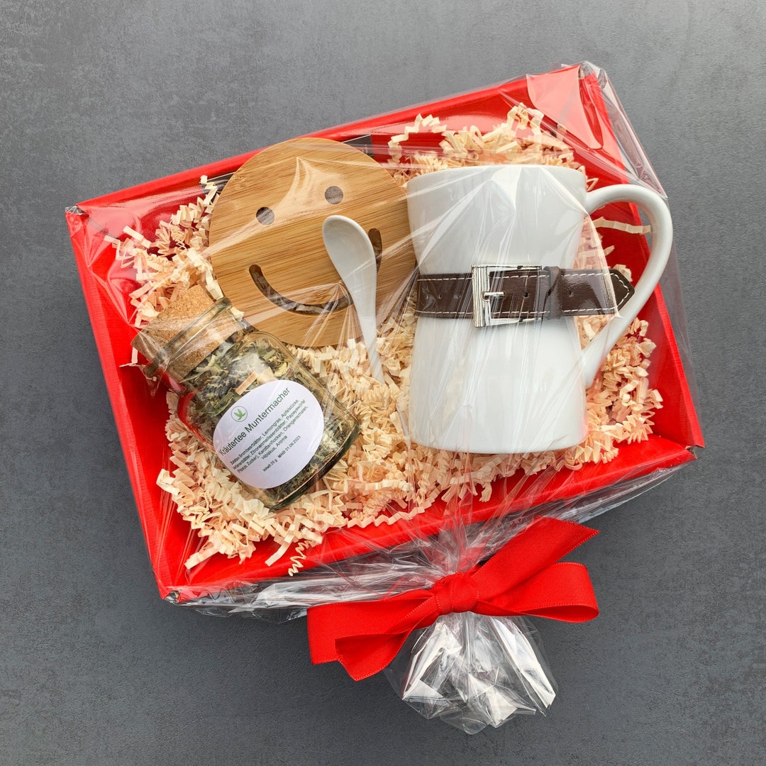 Smiley Gift Basket With Mango-tango Fruit Tea - Etsy