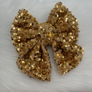 Gold Dog Bow• Gold Sequin Collar Bow• Gold Bow• New Year Dog Bows • Holiday Bow - Etsy