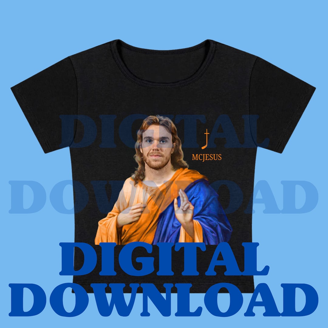Mcjesus Connor Mcdavid Png Digital Download Oilers - Etsy