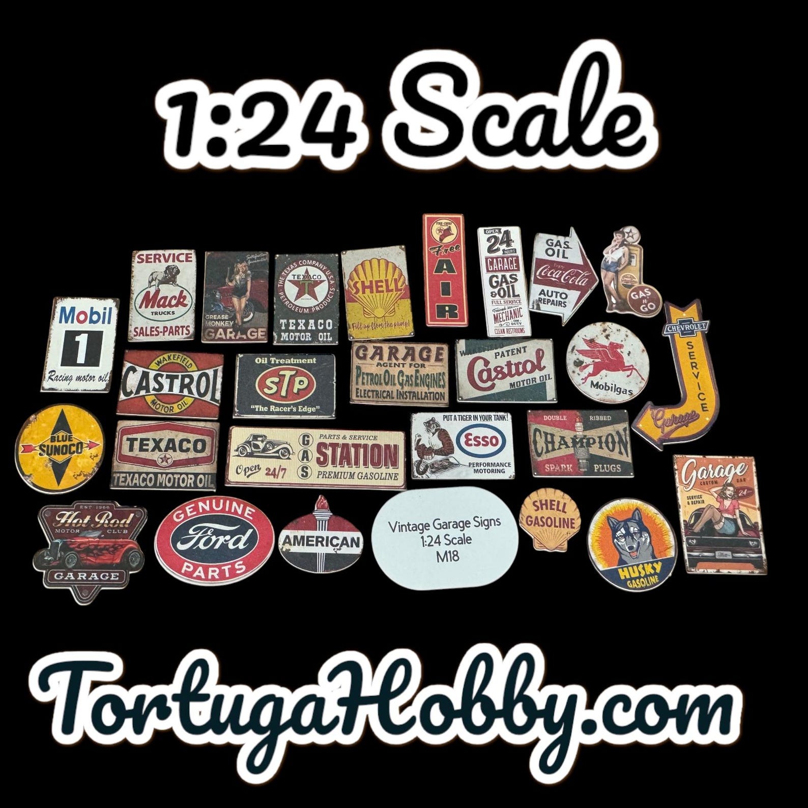Miniature Vintage Garage Signs: Card Stock or Stickers - Etsy