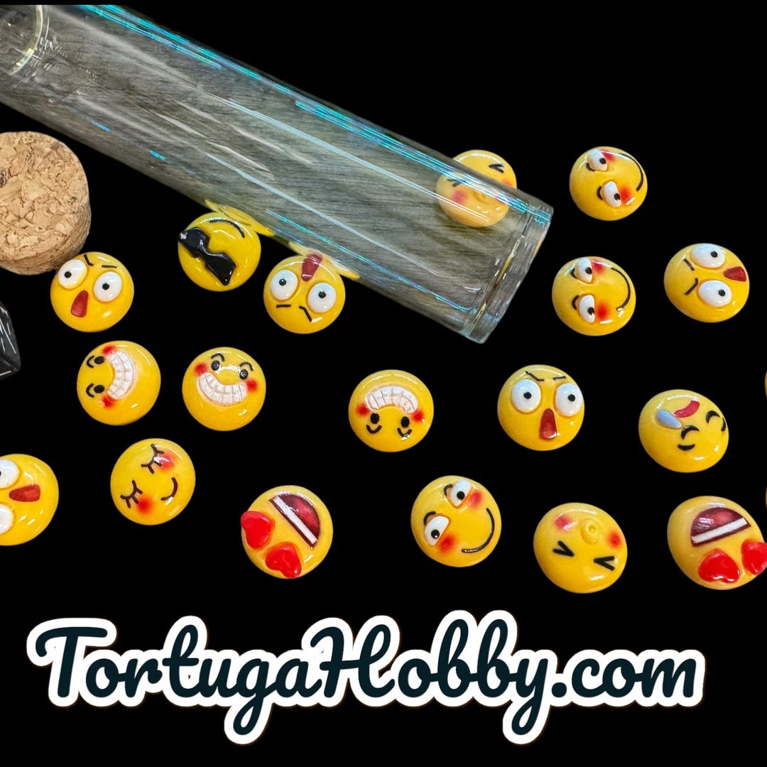 Smiley Face Game Counters: CCG, TCG, Role-playing - Glass Tube Set - Etsy