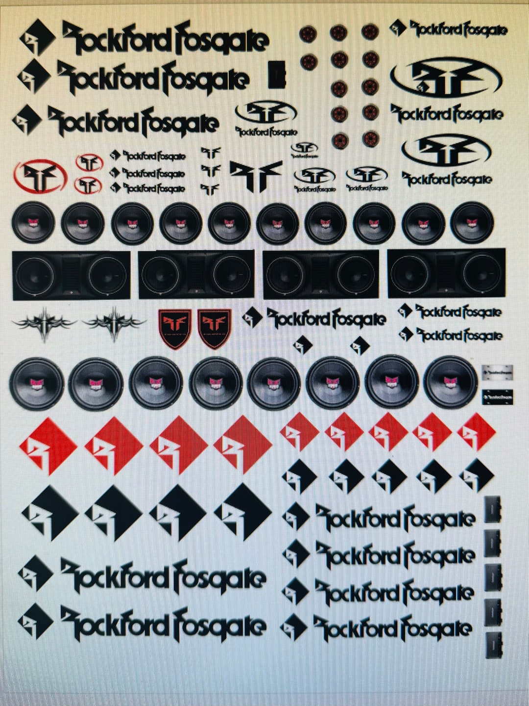 1:24 Scale Stereo Decals - Etsy