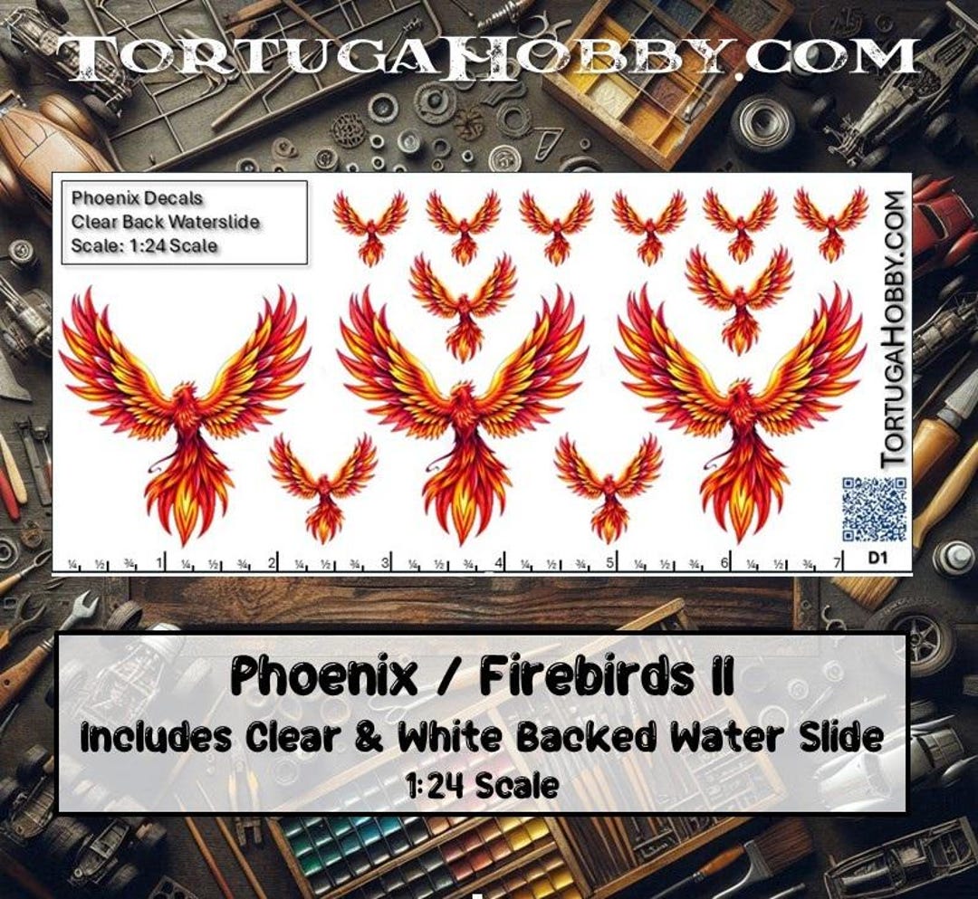 Phoenix/firebird II - Stickers or Decals - Personalize Your Diorama ...