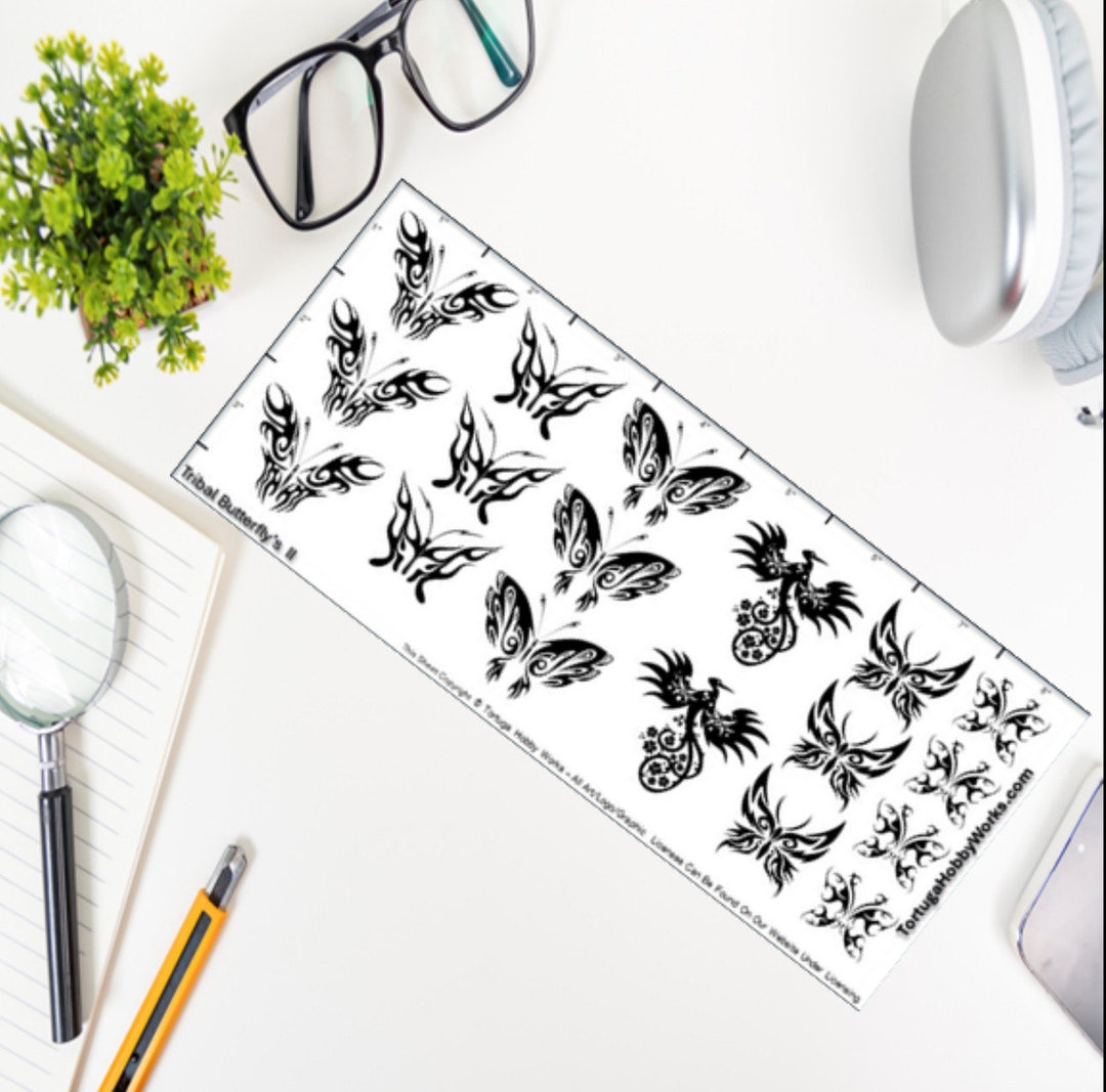 Butterflies II - Stickers or Decals - Personalize Your Diorama, Car ...