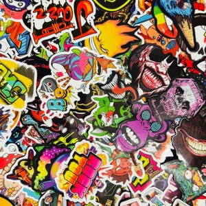 Skateboard/graffiti Stickers - 25 Sticker Pack - Buy 1 Get 1 Free! - Etsy