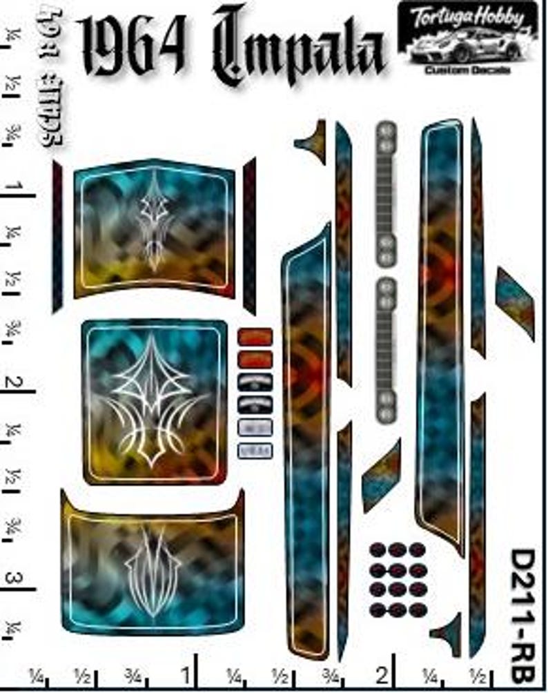 1964 Impala Custom Waterslide Decals for Total Customization - Etsy