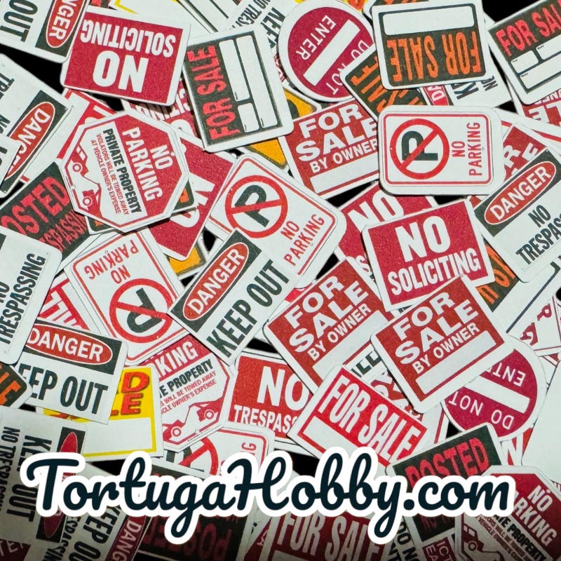 Miniature Cabin Signs - Etsy