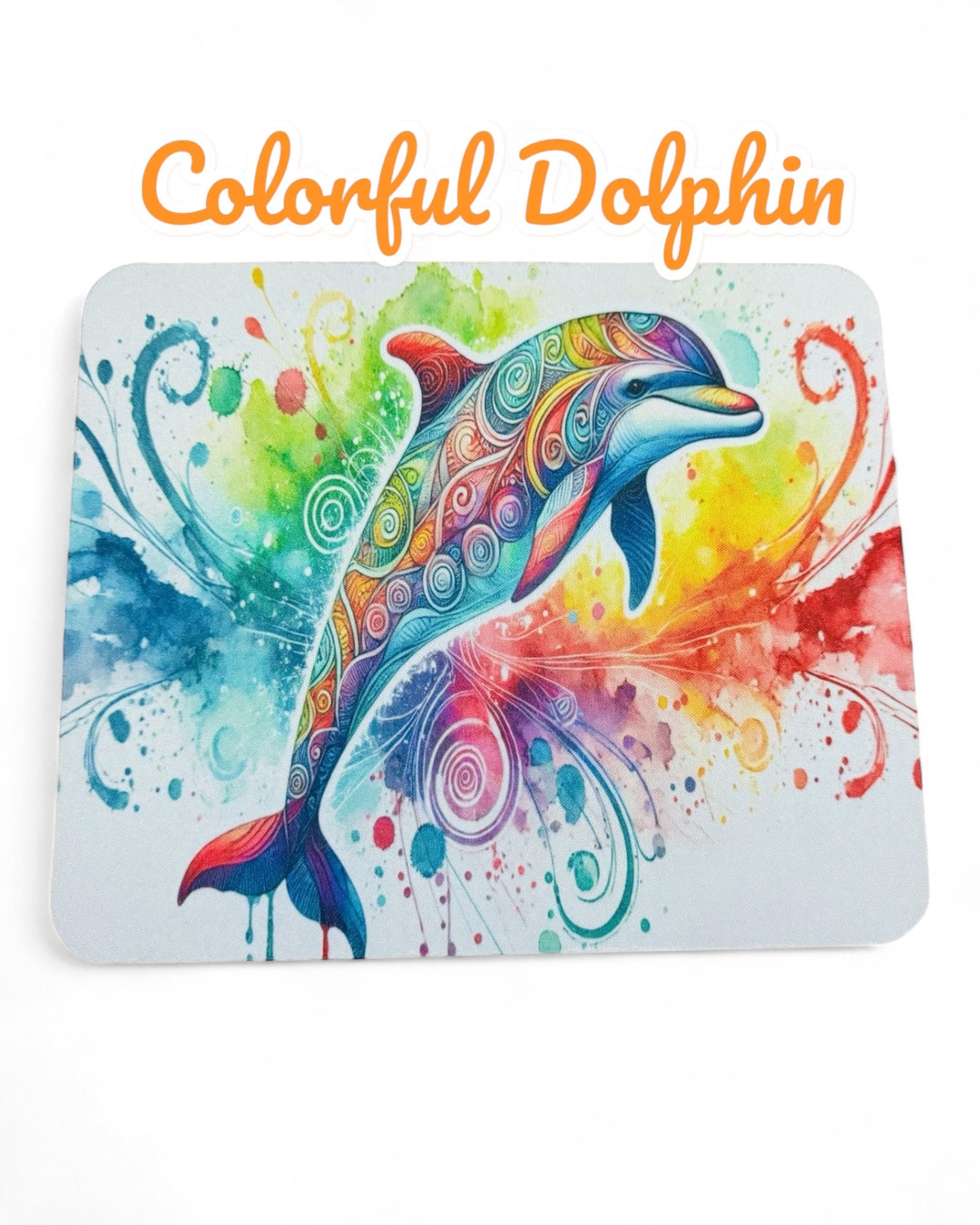 Colorful Dolphin - Artisan Mouse Pads - Etsy