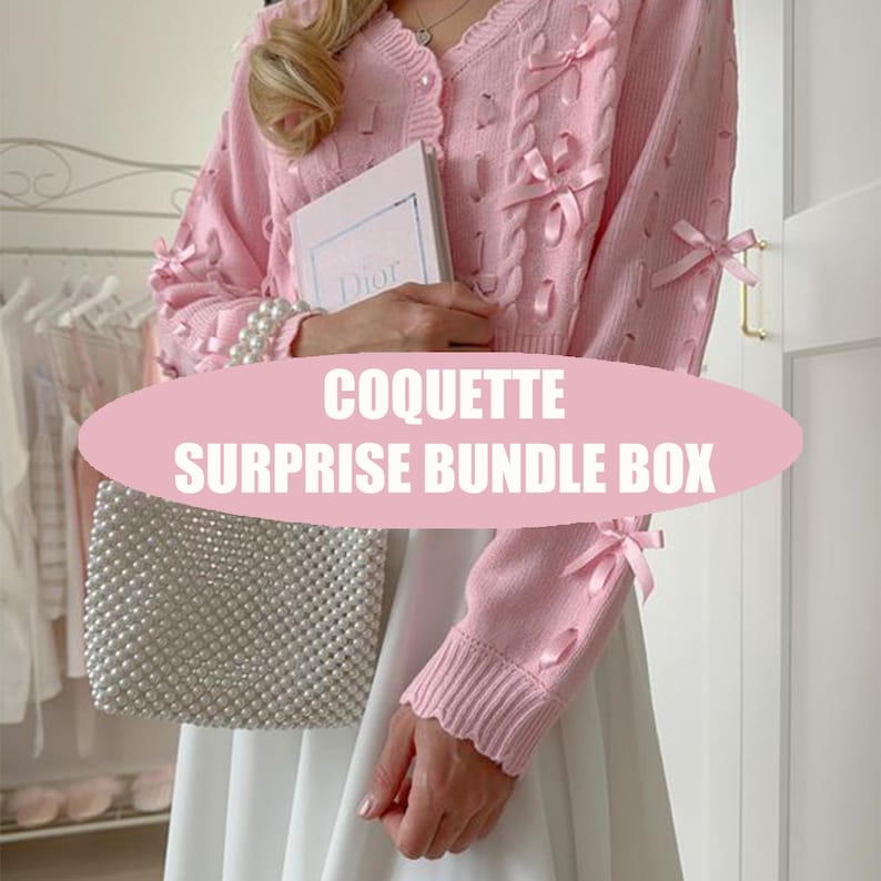 Coquette Clothing Surprise Box: Pink Vintage Style, Personalized Gift ...