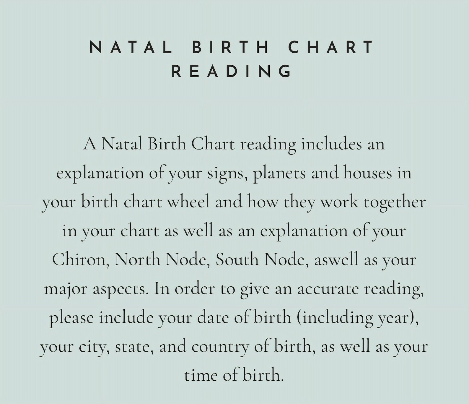 Complete Natal Birth Chart Reading - Etsy