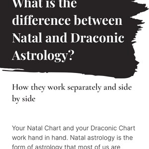 Complete Draconic Birth Chart Reading - Etsy