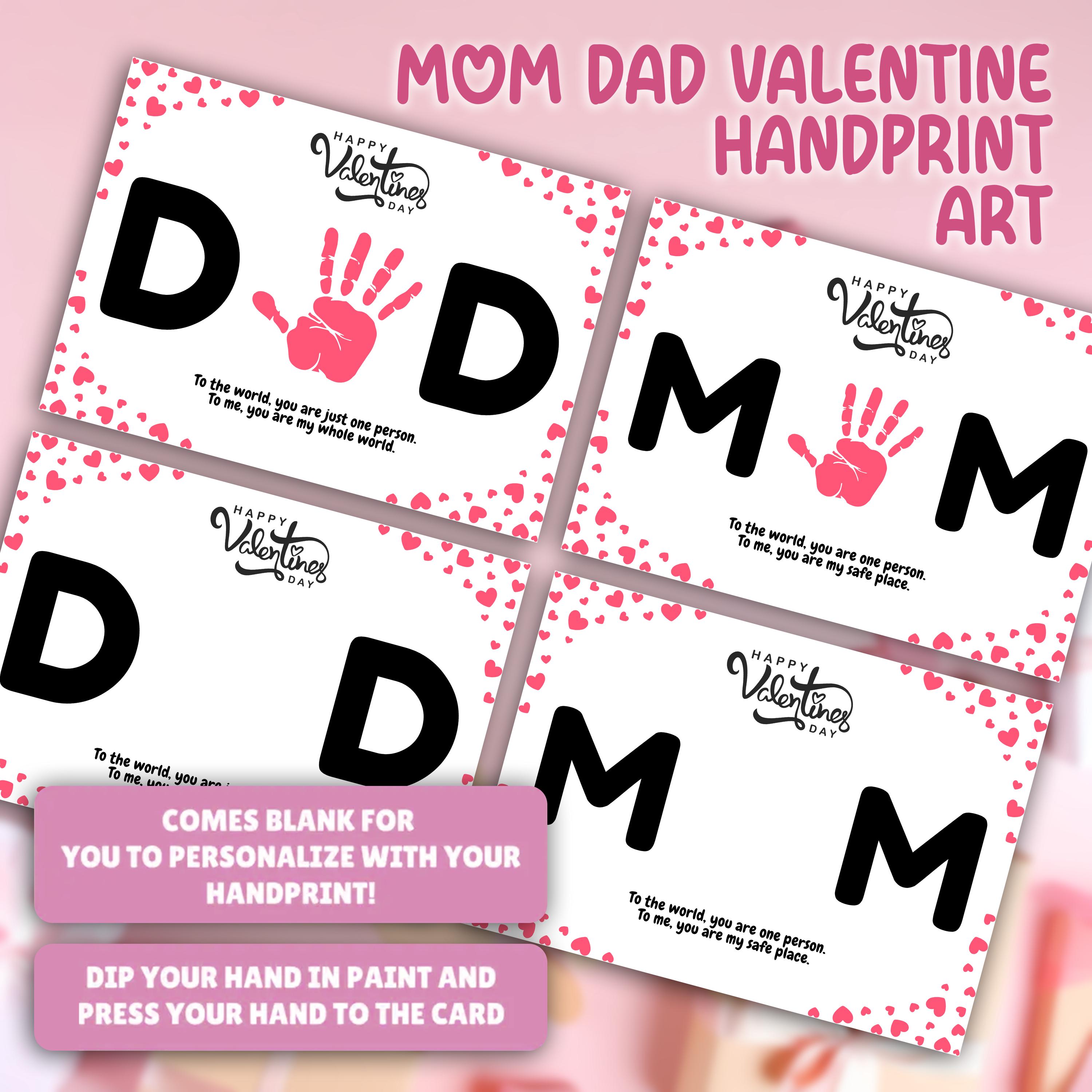 Printable Valentine Handprint Art Craft Kids, Handprint Craft, Love ...