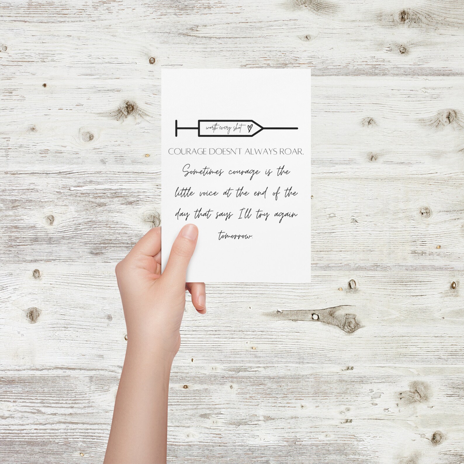 Worth Every Shot Printable | IVF Gift | Infertility Gift | Courage ...