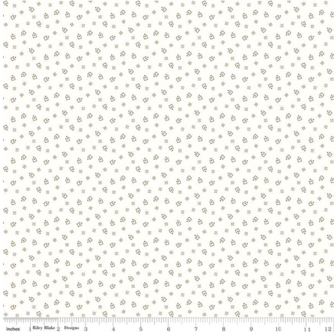 Lori Holt Prairie Mercantile Chestnut Yardage for Riley Blake Designs ...