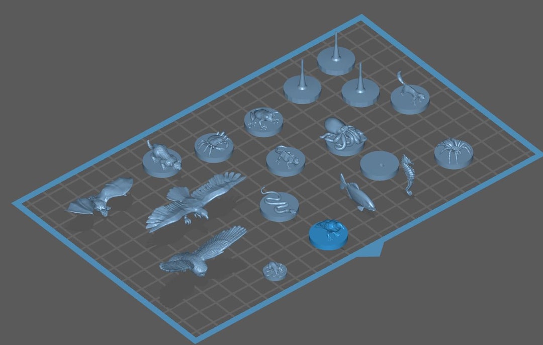 Wizard Familiar Full Set Miniatures for Rpg/dnd/pathfinder - Etsy