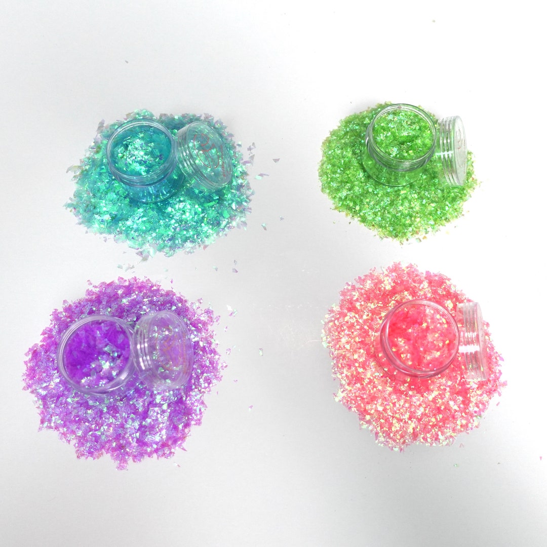Translucent Iridescent Opal Candy Collection Irregular Flakes Glitter ...