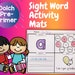 40 Pre-k Worksheets | Dolch Sight Words | Activity Mat | Activity ...