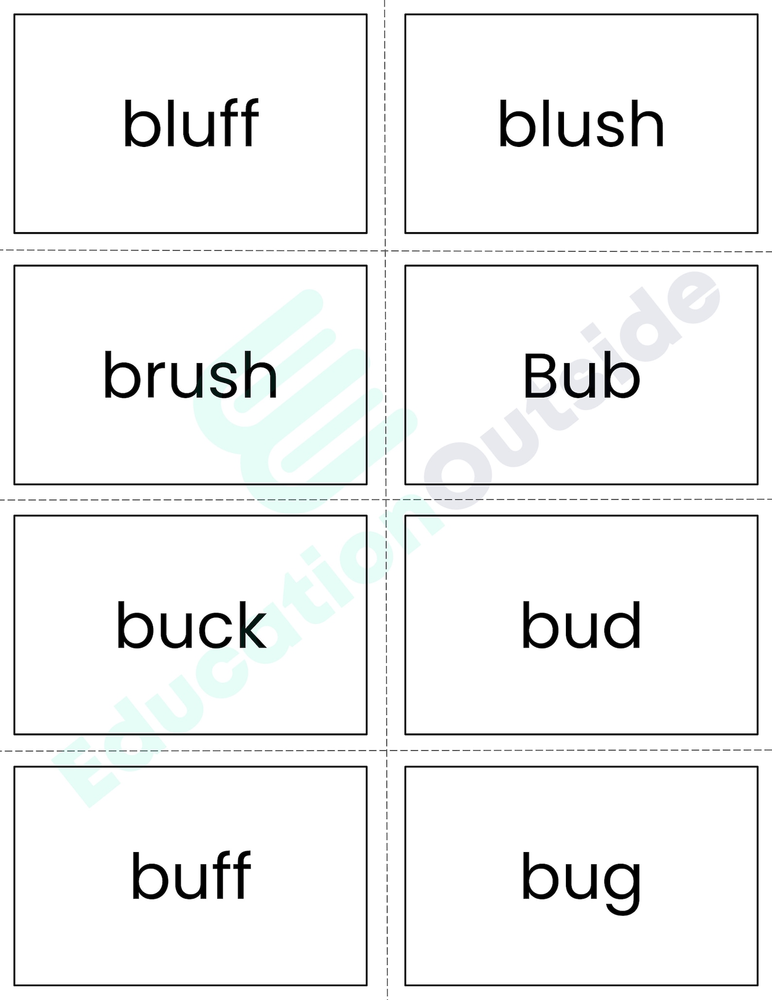 Short U, Flash Cards, Vowels, Phonics, Education Printables, Learning ...