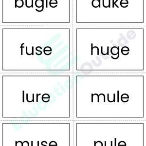 Long Vowels, Magic E, Flash Cards, First Grade, Second Grade ...