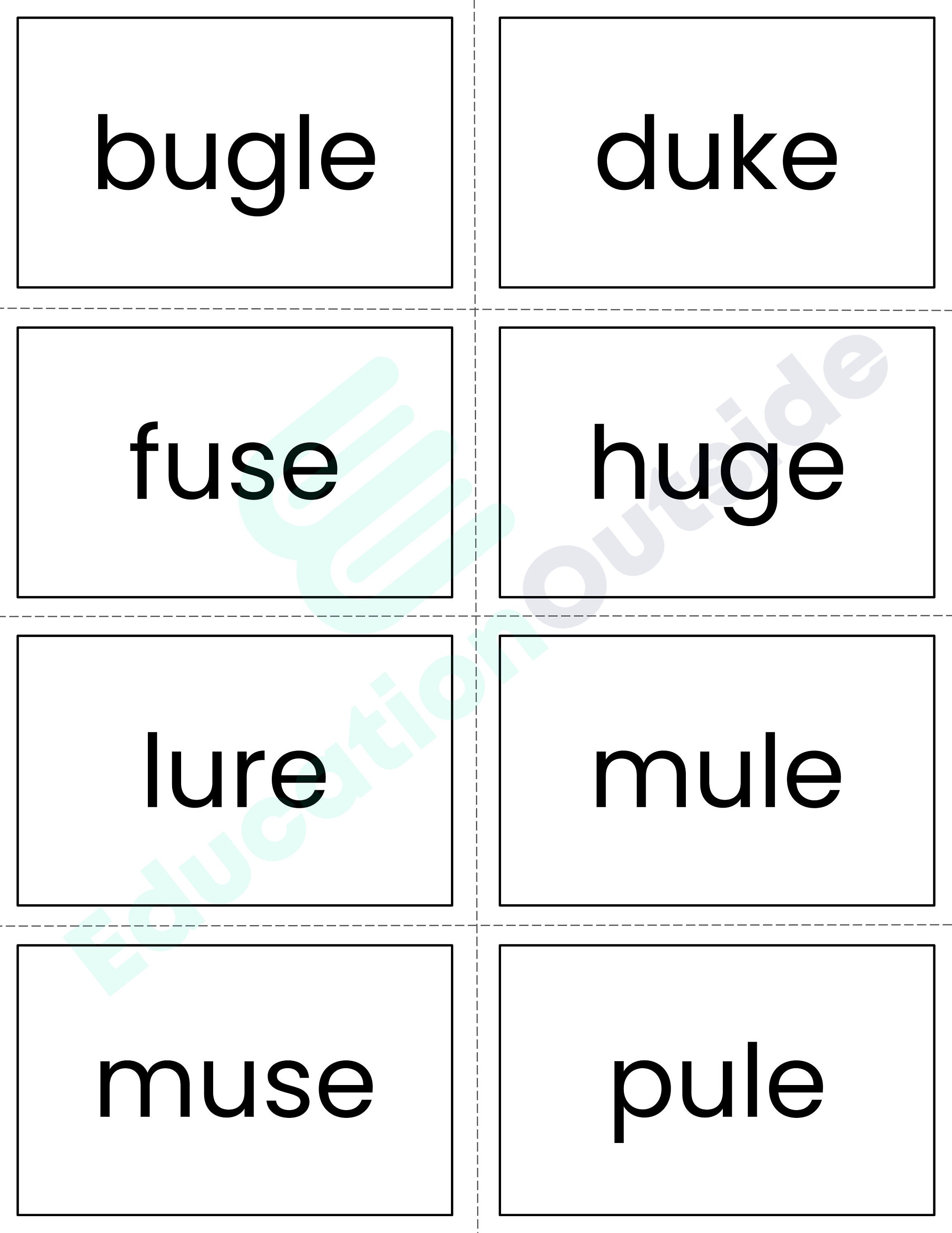 Long Vowels Magic E Flash Cards First Grade Second Grade - Etsy Canada