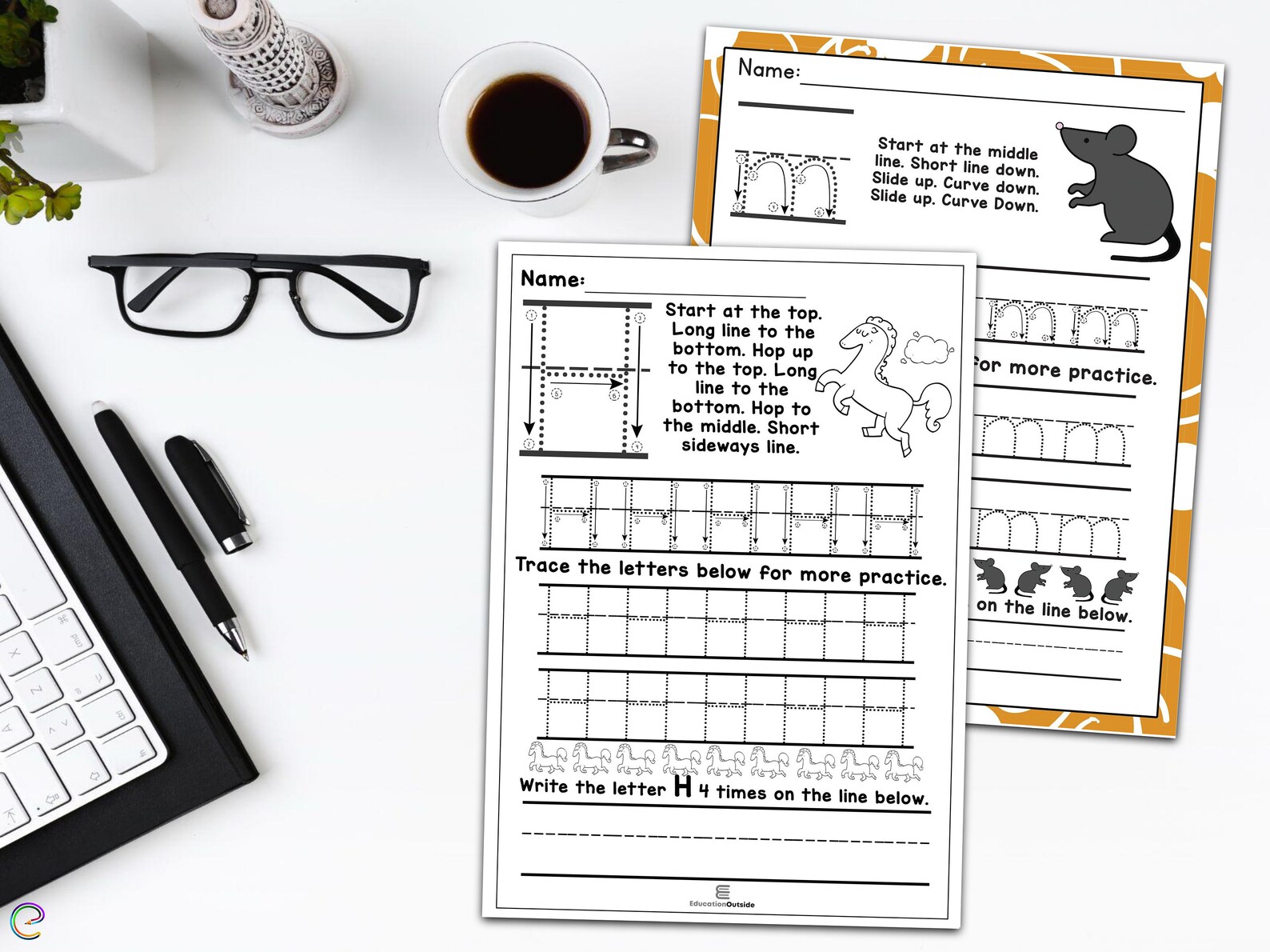 104 Alphabet Tracing Worksheet Bundle Daycare Printable | Etsy