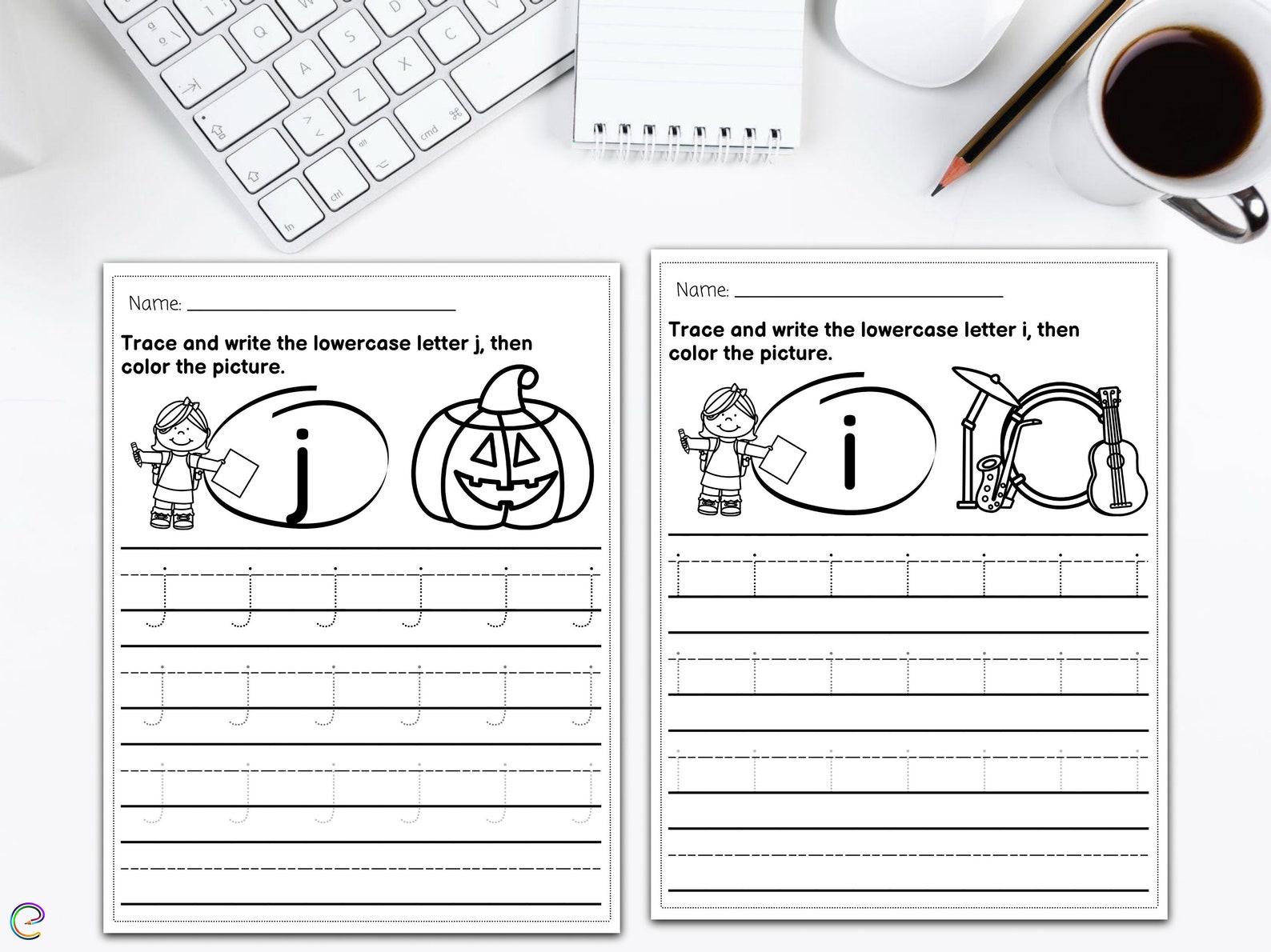 52 Alphabet Handwriting Practice Worksheets, Education Printables ...