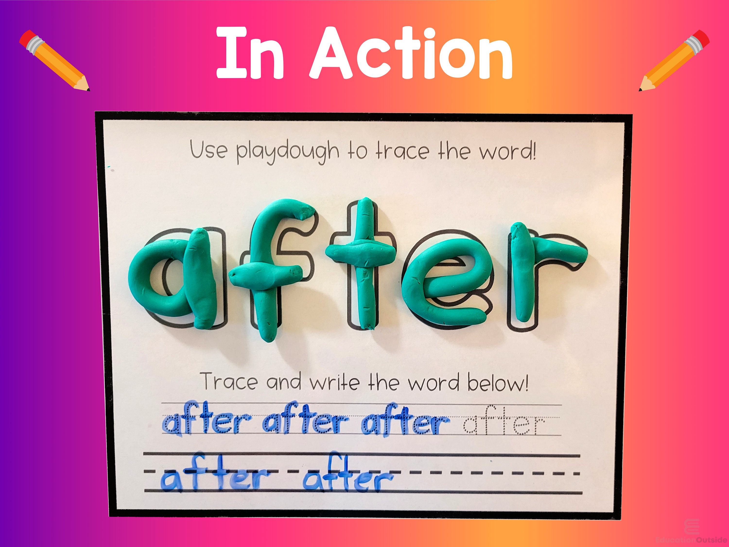 First Grade Dolch Sight Words Playdough Mats Home - Etsy